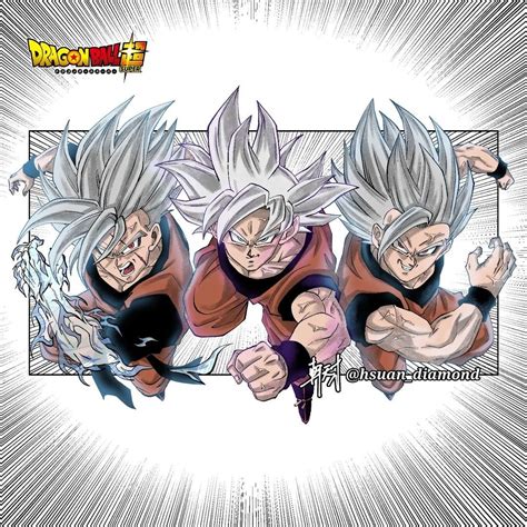 Goku Mui Y Gohan Beastfuture Beast ドラゴンボールgt ドラゴンボールz イラスト
