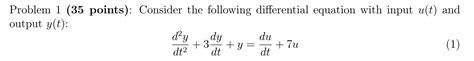 Solved Problem 1 35 Points Consider The Following Chegg