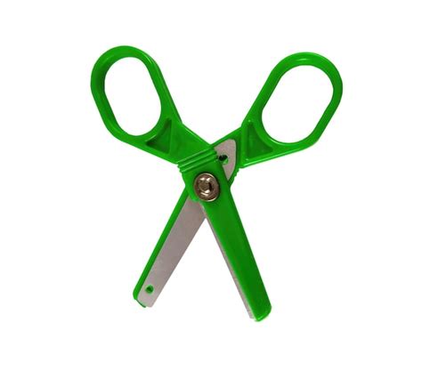 Premium Photo Open Green Scissors Isolated On White Background