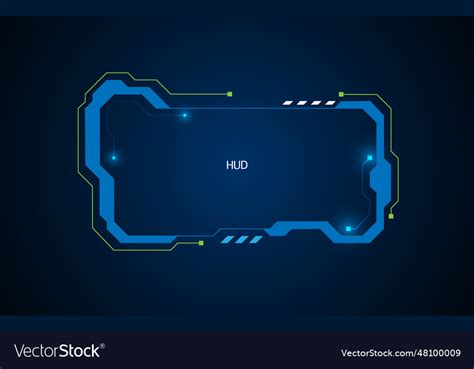 Abstract Hud Ui Gui Future Futuristic Screen Vector Image