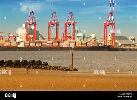 Container Ship Being Unloaded At Liverpool2 A New Deep Water Container