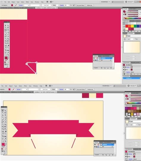 Create A Ribbon In Adobe Illustrator Layerform Design Co