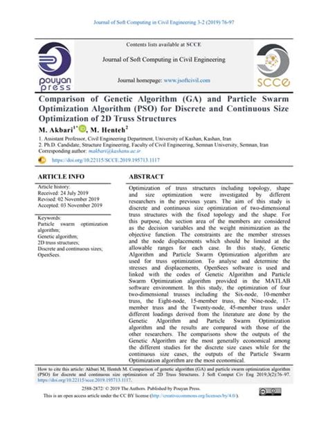 Comparison Of Genetic Algorithm Ga And Particle Swarm Optimization Algorithm Pso For