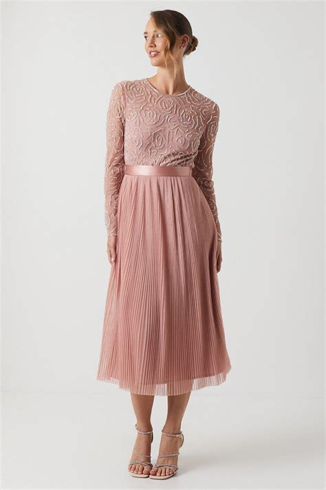 Dresses Rose Embroidered Long Sleeve Maxi Dress Coast