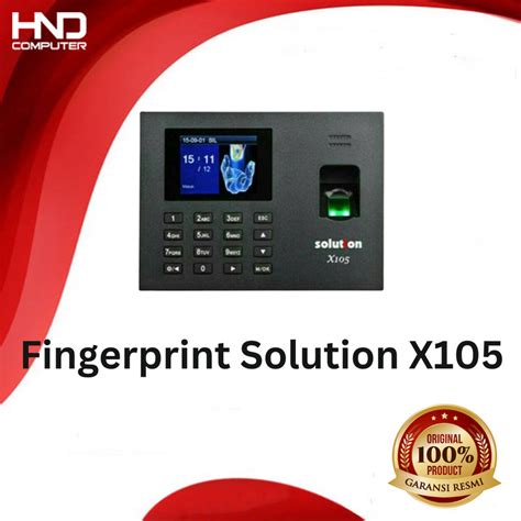 Jual Mesin Absensi Fingerprint Solution X105 Shopee Indonesia