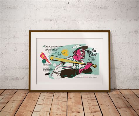 Martin Dihigo — Book Cover Illustrated Art Print