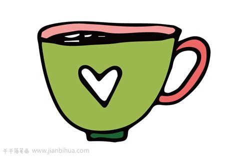 茶杯儿童简笔画 儿童简笔画简单 茶杯简笔画 大山谷图库
