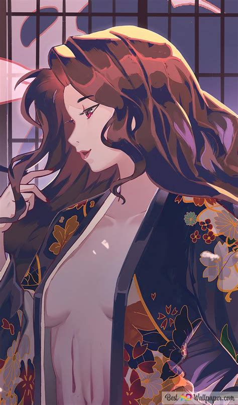 Demon Slayer Raja Iblis Muzan Kibutsuji Bentuk Wanita K Unduhan Wallpaper