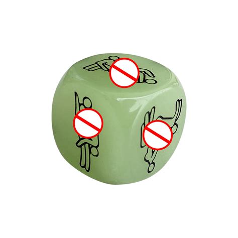 1 Piece Fun Acrylic Sexy Dice 6 Sides Erotic Love Dice Adult Toy For