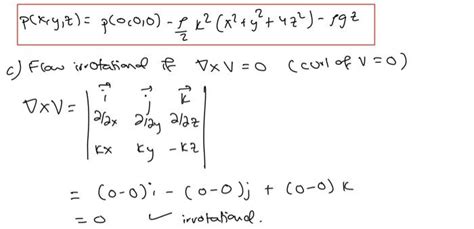 Solved 1 A Proposed Three Dimensional Incompressible Flow