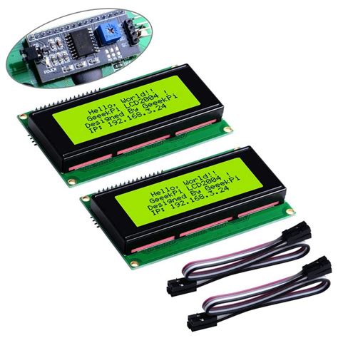 Geeekpi Iic I2c Twi Serial Lcd 2004 20x4 Display Module With I2c