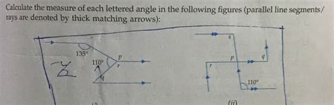 Calculate The Measure Of Each Lettered Angle In The Following Figures