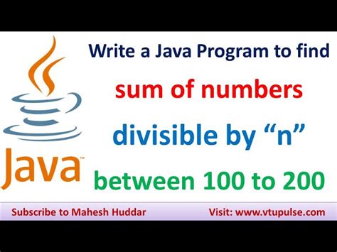 Java Video Tutorial VTUPulse