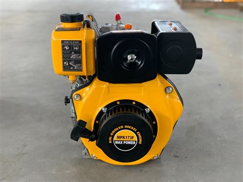 Air Cooled 178f Yellow Color 6hp Air Cooled Recoil Starting Diesel