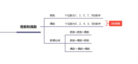 五年级下册因数与倍数思维导图 迅捷画图