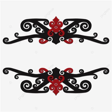 Kalimantan Dayak Motif Icon Vector Motive Dayak Dayak Motifs Png And