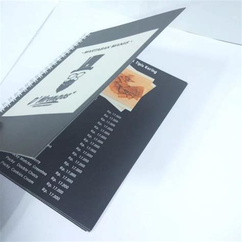 Jual Kertas Cetak Buku Menu A5 Full Print Laminating Shopee