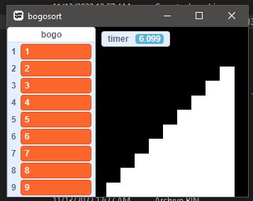 I Made A Bogosorting Algorithm That Completed The Task In Seconds It Does Checks Per