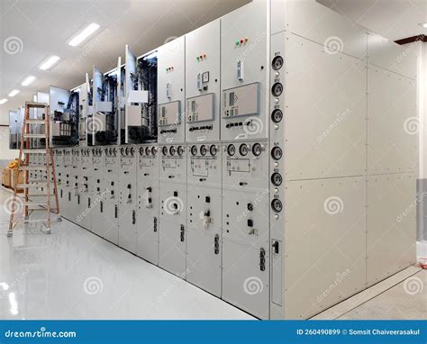 Medium Voltage Gas Insulated Switchgear GIS Stock Image Image Of Plant Electrical 260490899