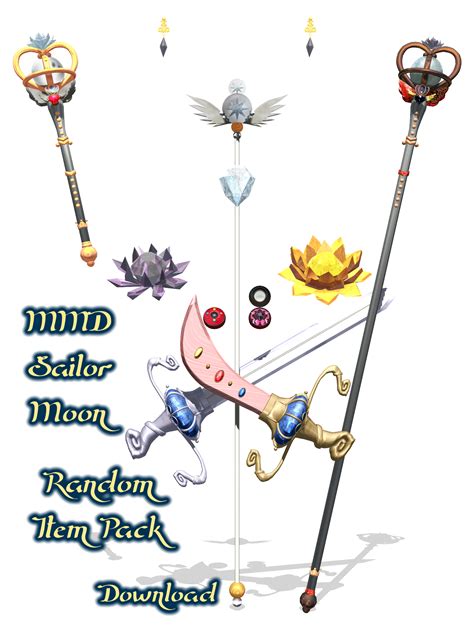 Mmd Sailor Moon Random Items Dl Pack By Amenrenet On Deviantart