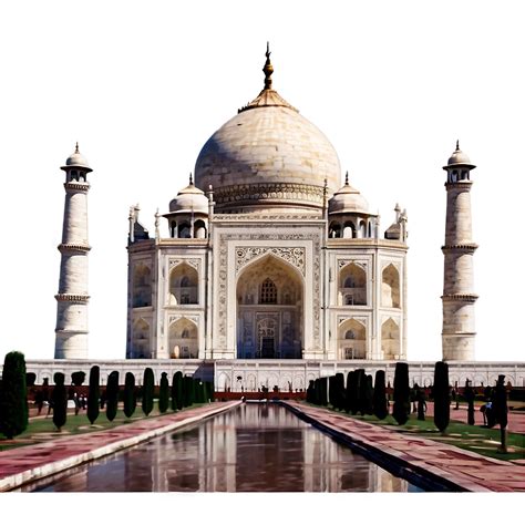 Download Taj Mahal Bright Daylight Png 06252024
