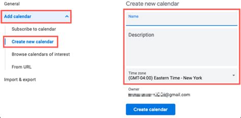 Comment Cr Er Et Personnaliser Un Nouveau Calendrier Google