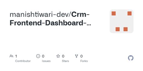 Github Manishtiwari Devcrm Frontend Dashboard Using Api