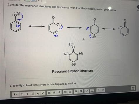Solved Consider The Resonance Structures And Resonance