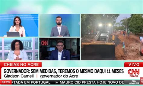 Em Entrevista Na Cnn Gladson Cameli Diz Que Apresentará Projeto Para