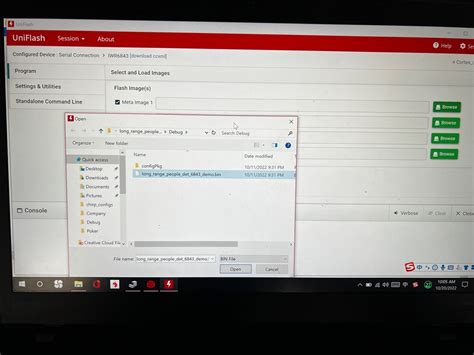Iwr6843isk Firmware Burning Problem Sensors Forum Sensors Ti E2e Support Forums