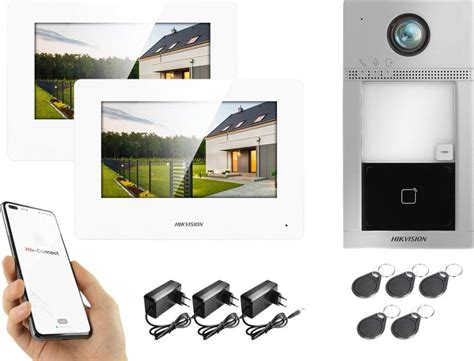 Hikvision Wideodomofon Hikvision Hikvision DS-KV8113-WME1 2x monitor DS ...