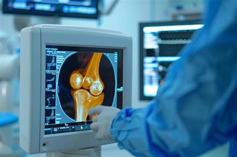 Performing Mri Scans Of The Knee Joint Ar Generative Ai Premium Ai Generated Image