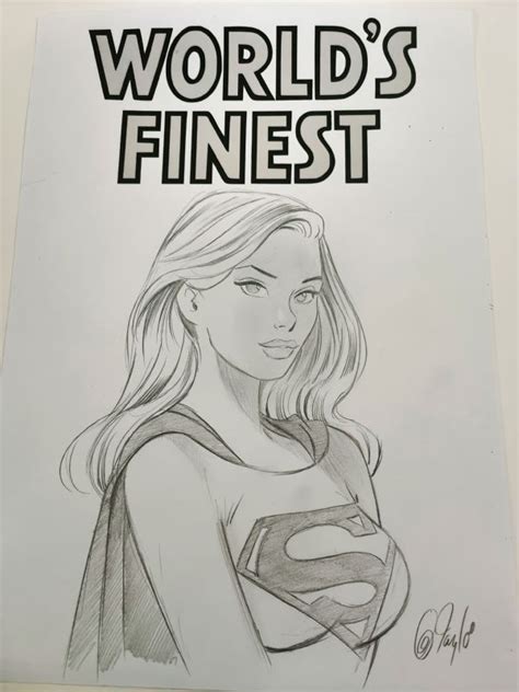 Supergirl Sketch In Des Taylors Des Taylor The Inkworks Comic Art