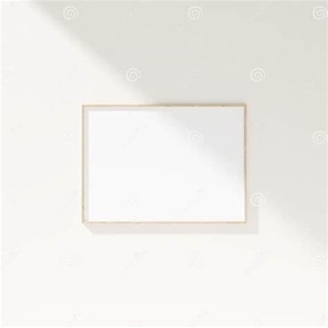 Minimal Frame Mockup On White Wall Poster Mockup Clean Modern