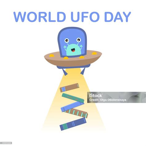 국제 Ufo의 날을 위한 벡터 이미지 행성 지구에서 뭔가를 훔치고 싶은 외계인과 비행 접시의 평면 사진 7월에 대한 스톡 벡터