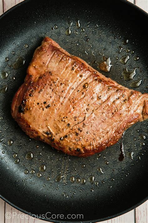 Pan Seared Flank Steak Precious Core