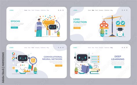 Neural Network Web Or Landing Set Machine Learning Key Concepts