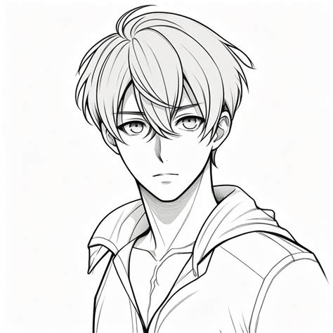 动漫人物简笔画男生冷酷帅气图片怎么画（热门11张） 简笔画图片大全