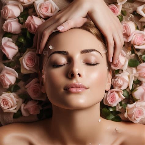 Premium Photo Face Peeling Mask Spa Beauty Treatment Skincare Woman Getting Facial Care By