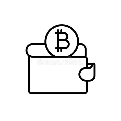 Bitcoin Wallet Icon For Cryptocurrency Storage Digital Finance And Secure Transactions