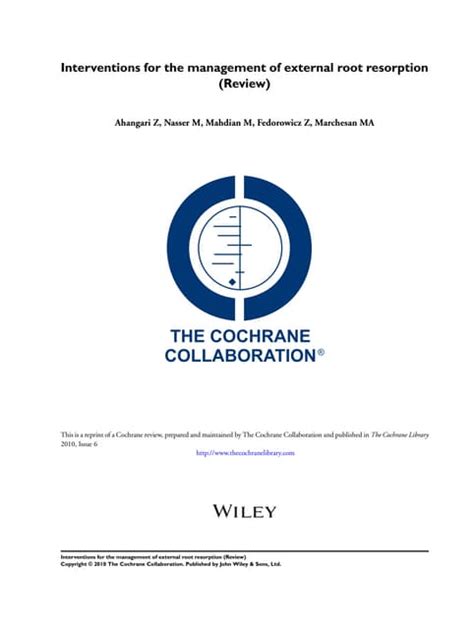 “saving The Borders” External Cervical Resorption A Case Report Pptx