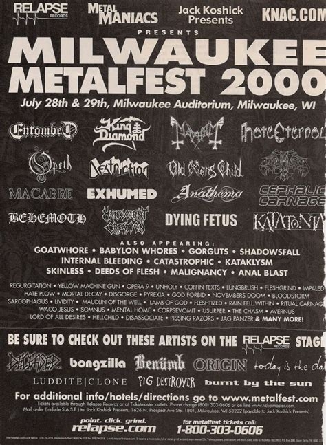 Milwaukee Metal Fest On Tumblr