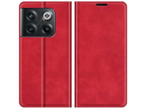 Slimfit Wallet Case OnePlus 10T Hoesje Rood
