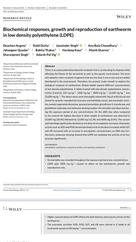Dr Sharanpreet Singh Kahlon On Linkedin New Research Paper On Low