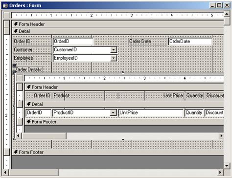 Ms Access 2003 Link A Subform To A Form