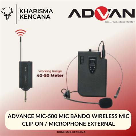 Audio Microphone Advance Mic Mic Bando Wireless Mic Clip On Microphone External