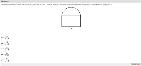 Solved A Rectangle Has One Side On The Axis And The Upper Chegg