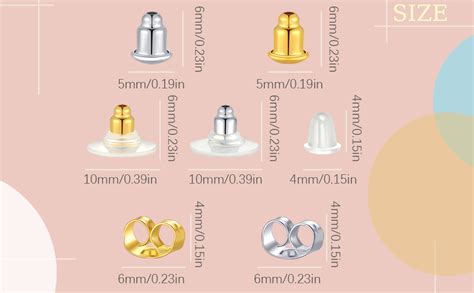Amazon Earring Backs Replacements Hypoallergenic Silicone Metal Plastic Rubber Earrings