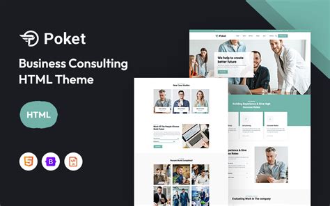 Poket Modello Di Sito Web Reattivo Per Consulenza Aziendale