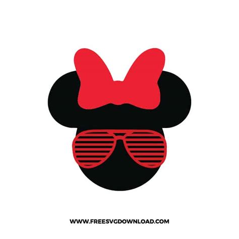 Minnie Sunglasses Svg And Png Cut Files Free Svg Download